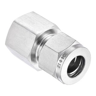 Compression Tube Fitting 1/2NPT Female Thread x 12mm Tube OD 304 ...