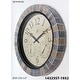 Inca Indoor/Outdoor Stone 18 inch Wall Clock with Temperature/Humidity ...