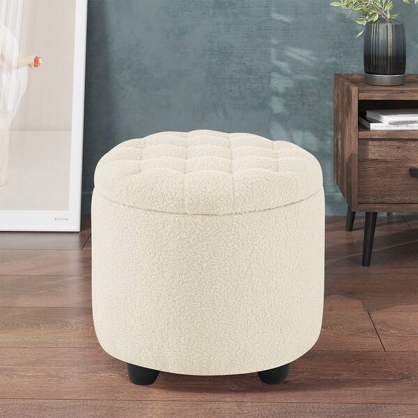 tufted pouffe