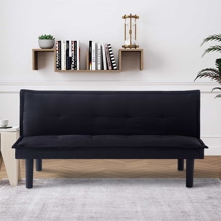 Futon Couch, Convertible Sofa Bed Sleeper Futons for Small Rooms, RV ...