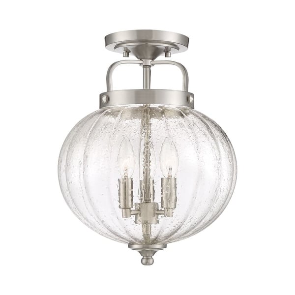 Quoizel MID1712 Middleton 3 Light 12" Wide Semi-Flush Ceiling Fixture ...