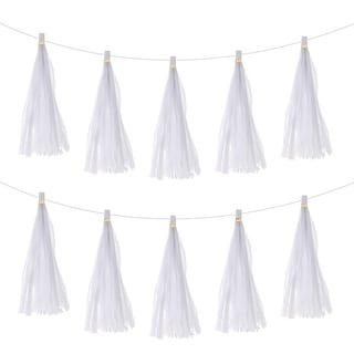Tassel Garland Banner with Rope Tissue Paper Tassels Party DIY Kit for ...