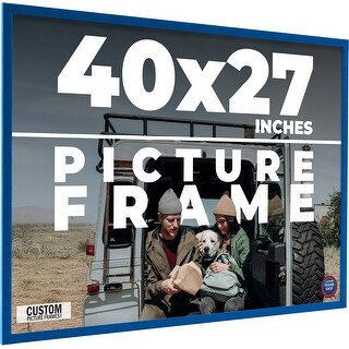 40x27 Frame Gold Solid Wood Picture Frame Width 3 Inches | Interior ...