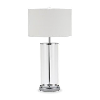 Rowan 28" Tall Table Lamp with Fabric Shade - 28" Tall - Bed Bath ...