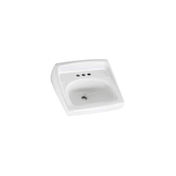 American Standard Lucerne 20-1/2" Wall Mounted Porcelain Bathroom Sink ...