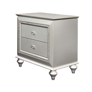 Nightstand in Champagne, Nightstand with 2 drawer - Bed Bath & Beyond ...