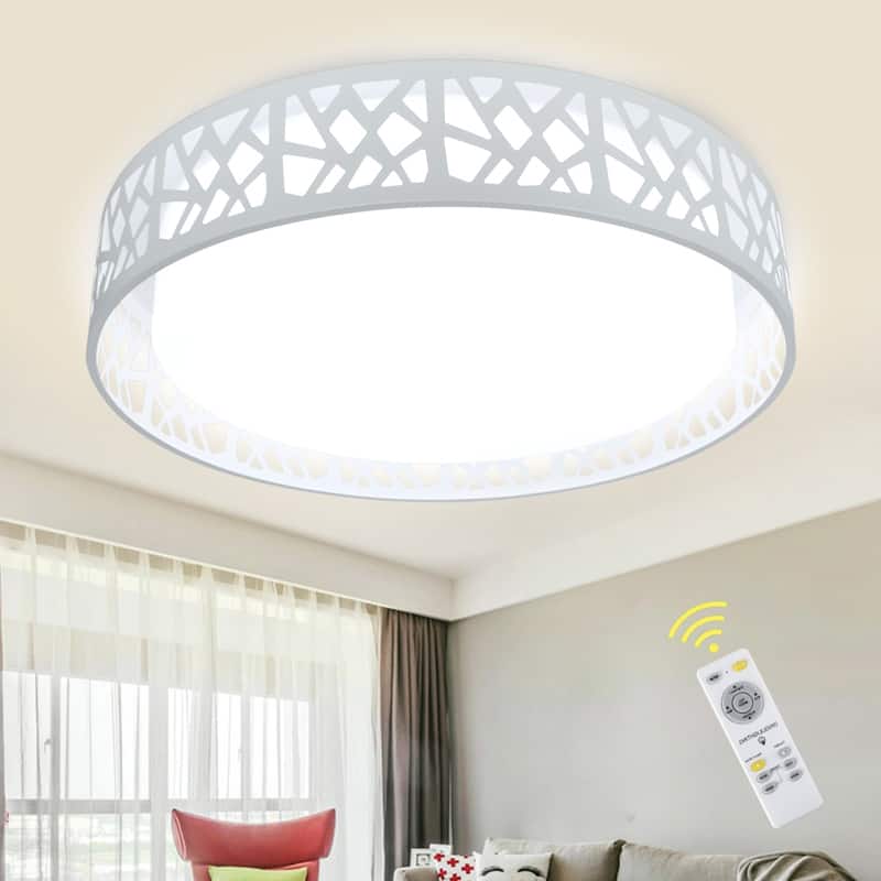 BvenuBigLite 18.5 Inches Dimmable Ceiling Light Remote Control 35W LED ...