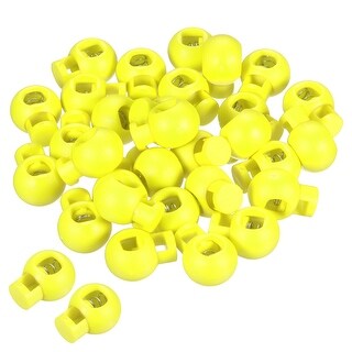 Cord Locks, 30 Pack Ball Spring Toggle Stopper, Yellow - Bed Bath ...
