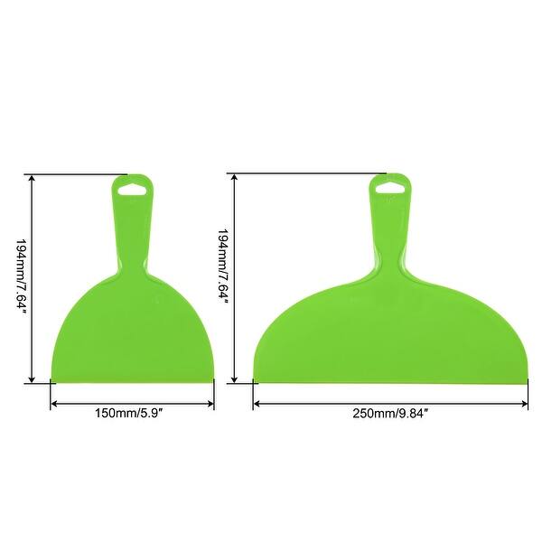 Putty Scraper Set (6", 10") Flexible Plastic Putty Knife for Drywall ...