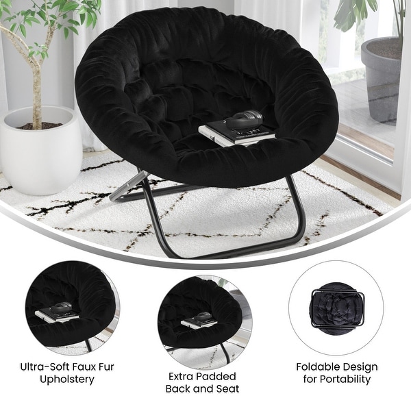 Folding XL Saucer Chair for Dorm or Bedroom On Sale Bed Bath Beyond 36922007