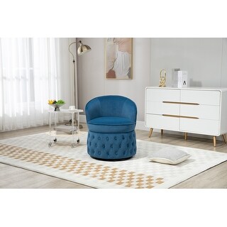 360 Degree Swivel Cuddle Barrel Chairs Accent Chairs Velvet Arm Chair ...