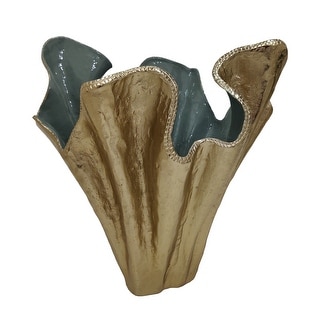 Sagebrook Home Gannon Aluminum Vase, Gold, Novelty - Bed Bath & Beyond ...