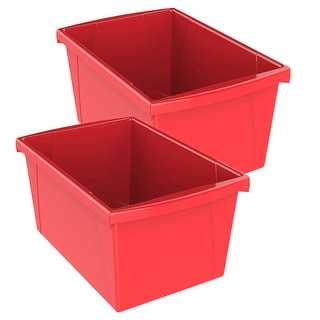 Storex Medium Classroom Storage Bin, Red, Pack of 2 - Bed Bath & Beyond ...