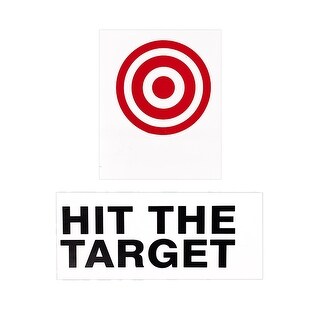 Hit the Target Pattern Toilet Stickers Paper Decals Bathroom Washroom ...