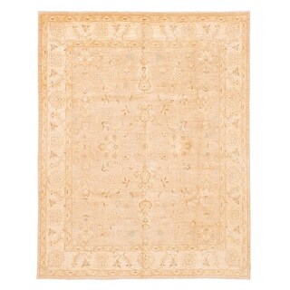 ECARPETGALLERY Hand-knotted Chobi Beige Wool Rug - 8'3 x 9'9 - Bed Bath ...