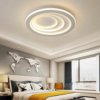 Modern Round LED Ceiling Light Fixture Pendant Lamp Chandelier - 6 x 50 ...