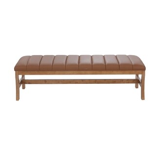 Rose Channel Stitch Transitional Living Room Bench - Bed Bath & Beyond ...