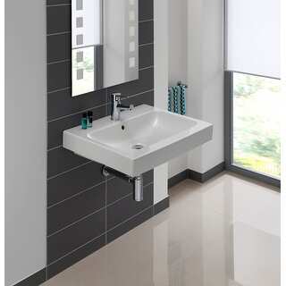 Bissonnet 124060 Elements iCon 23-3/5" Wall Mounted Rear Drain Bathroom ...