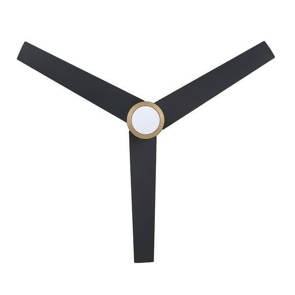 Trilon 56-inch LED Oilcan Brass and Black Ceiling Fan - Bed Bath ...