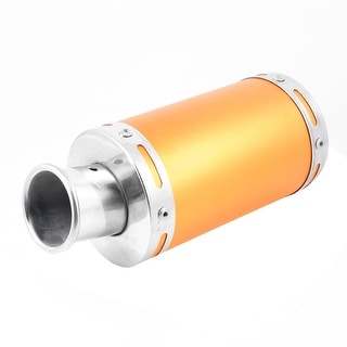 Unique Bargains Stainless Steel 2.0" Inlet Exhaust Tip Muffler Gold ...