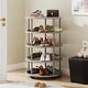 5-Tier Revolving Shoe Rack, 360° Rotating Shoe Storage Organizer - Bed ...