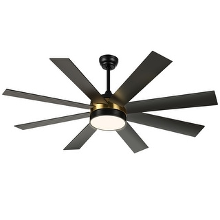 Moasis 52-inch 4-Blade Ceiling Fan with LED Light and Remote Control ...