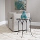 Uttermost Adhira 16" Wide Glass Top Iron Side Table - Bed Bath & Beyond ...