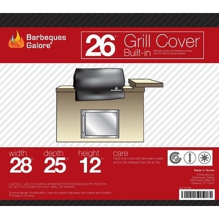 Barbeques Galore 26" Grill Cover for Built-In Gas Grill - Bed Bath ...