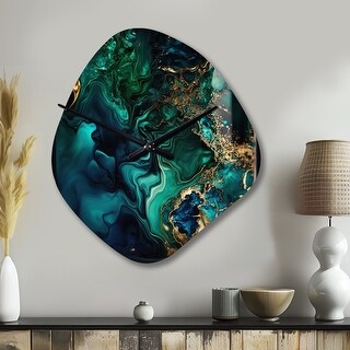 Abstract Geode Marble Green And Blue II - Abstract Marble Large Wall ...