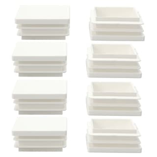 40 x 40mm Plastic Square Tube Inserts Cover for 1.46" to 1.54" Inner ...
