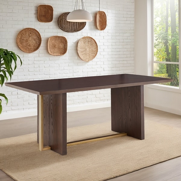 espresso rectangle dining table