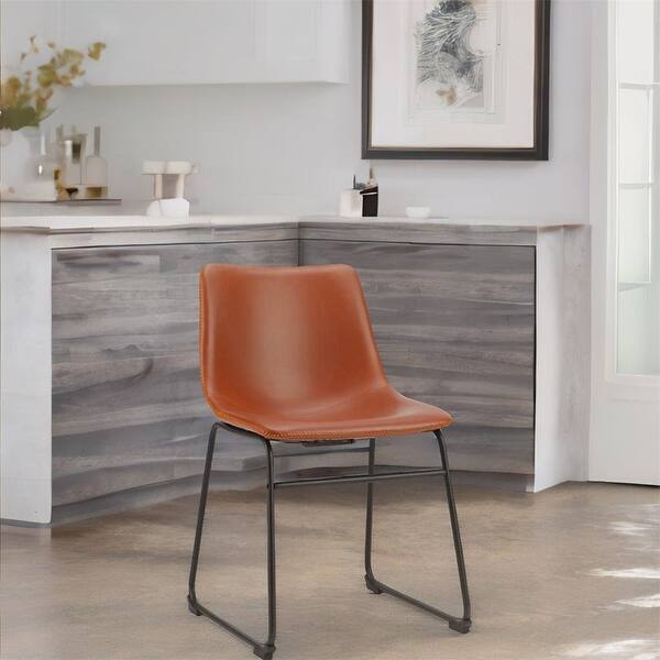 18 inch Counter Height Leather Bar Stools for Home Dining Chairs - Bed ...