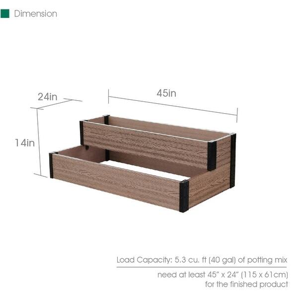 45-inch Cascade Wallside Garden Bed - Bed Bath & Beyond - 32942890