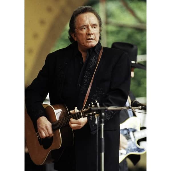Johnny Cash performing on stage Photo Print - Bed Bath & Beyond - 25378374