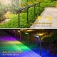 Solar Garden Lights, Solar Pathway Lights Outdoor Waterproof, 7 Colors ...