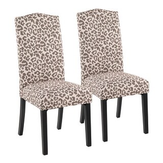 Silver Orchid Dorthy Leopard Print Dining Chair (Set of 2) - Bed Bath ...