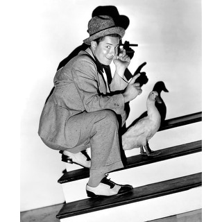 Joe Penner And His Pet Duck Goo Goo Portrait - Bed Bath & Beyond - 24410357