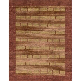 Ahgly Company Machine Washable Abstract Chocolate Brown Area Rugs - Bed ...