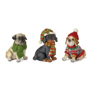 Winter Dog Figurine (Set of 12) - Bed Bath & Beyond - 36610714