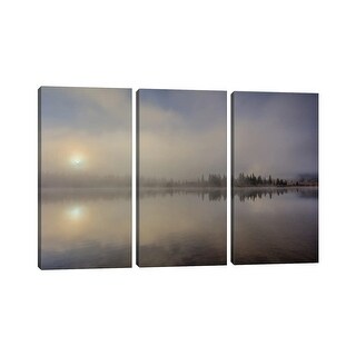 iCanvas "One Misty Morning" by Bill Sherrell 3-Piece Canvas Wall Art ...