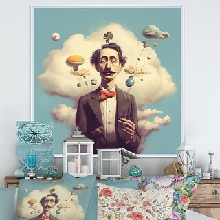 Designart "Inventor Masterpiece I" Masterpiece Framed Canvas Art Print ...