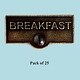 25 Switch Plate Tags BREAKFAST Name Signs Labels Cast Brass | Renovator ...
