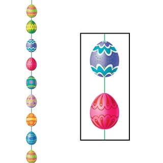 Club Pack of 12 Multi-Colored Easter Egg Stringer Hanging Party ...