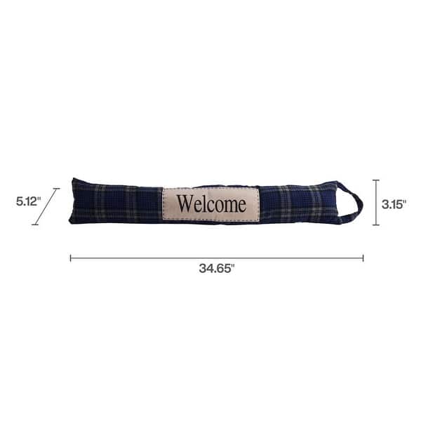 Elements Blue Plaid Welcome Draft Dodger, 33 Inch - Bed Bath & Beyond ...