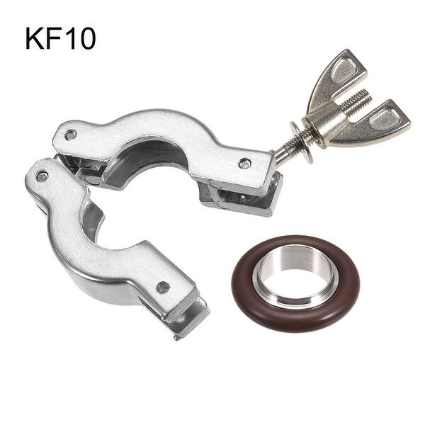 Vacuum Clamp 41mm x 20mm KF10 Clamp Wing Nut with Center Ring - Silver ...