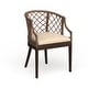 SAFAVIEH Carlotta Rattan Lattice Arm Chair - 22.3" W x 23" L x 31.3" H ...