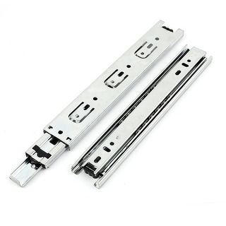 1 Pair 9" Full Extension Ball Bearing Telescopic Drawer Slides Slide ...