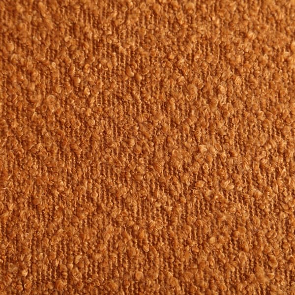 Orange Boucle Barstools Set of 2 Swivel Dining Chairs Lounge Chair ...