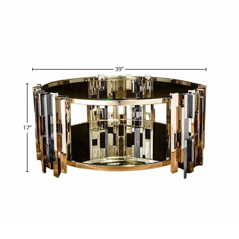 Illusion Round Coffee Table - Overstock - 38359720