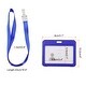ID Badge Holders, 4x3.1Inch Horizontal Name Tags ABS Double Sided 3Pcs ...